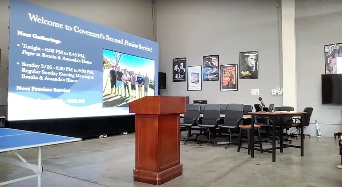 A Wonderful Second Preview Worship Service